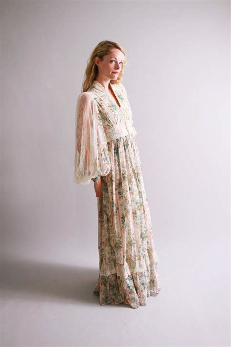 1970s Maxi Dress 70s Gunne Sax Dress New Old Stock Charmed