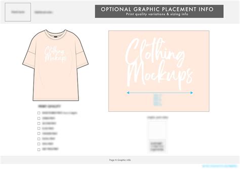 Oversized Boxy T Shirt TECH PACK Illustrator Photoshop Procreate Etsy