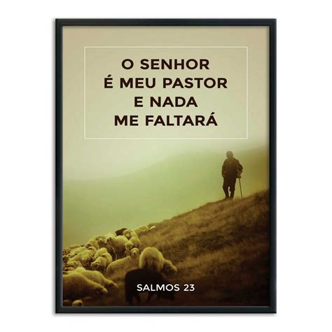 Quadro Decorativo Bíblico Salmos 23 Kiaga