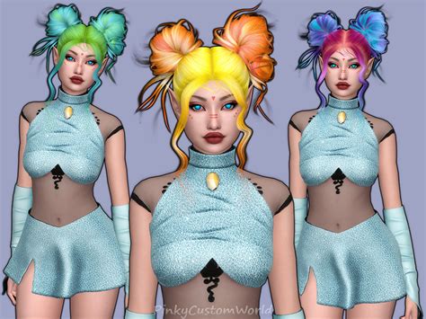 The Sims Resource PATREON Fantasy Retexture Of Nevya Hair By