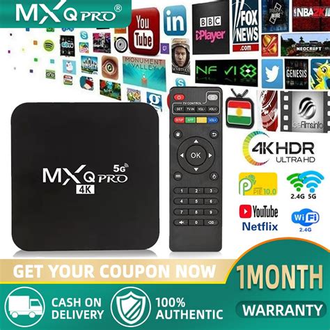Mxq Pro Tv Box 4k 5g 4gb 64gb Android Smart Digibox Tv Box For Tv