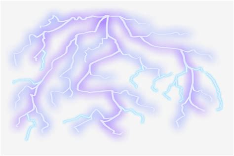 Lightning Bolt White Transparent Purple Lightning Bolt Lightning