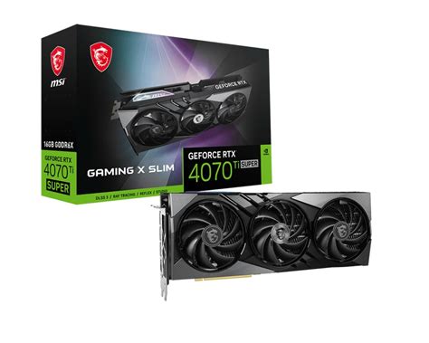 Видеокарта MSI NVIDIA GeForce RTX 4070 Ti SUPER GAMING X SLIM купить