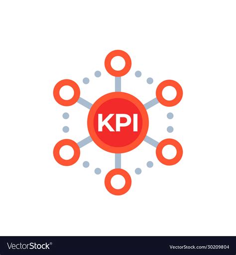 Kpi Key Performance Indicator Icon Royalty Free Vector Image