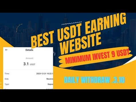 New Usdt Investment Site Best Usdt Investment Platform Usdt Earning