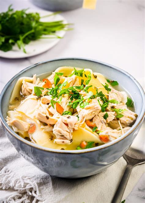 Instant Pot Chicken Noodle Soup Recipe IFoodReal