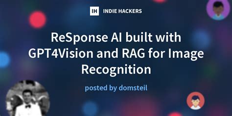 Response Ai Built With Gpt Vision And Rag For Image Recognition
