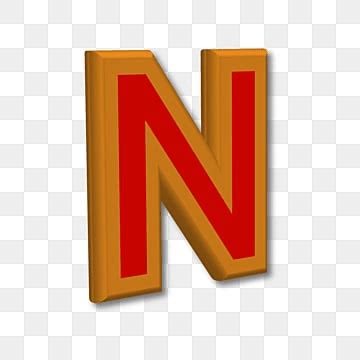 Letter N Clipart Transparent PNG Hd Alphabet 3d Letter N Isolated On