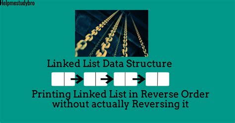 Print Linked List In Reverse Order Without Actually Reversing It
