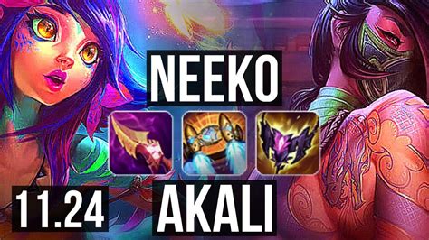 NEEKO Vs AKALI MID 6 Solo Kills 1 0M Mastery 400 Games EUW