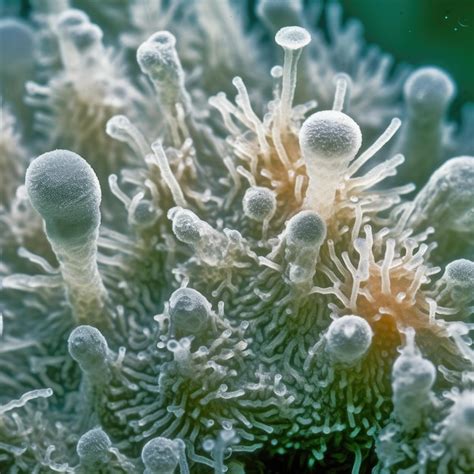 Premium AI Image Microscopic View Of Candida Auris Fungus