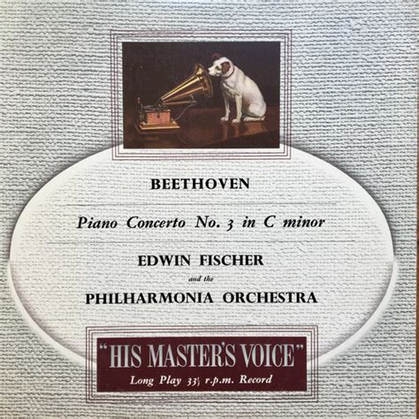 Beethoven Edwin Fischer Philharmonia Orchestra Piano Concerto No