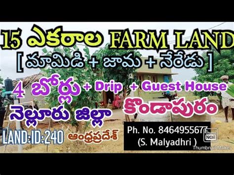 Acres Of Land For Sale Nellore Dt Kondapuram Ph No