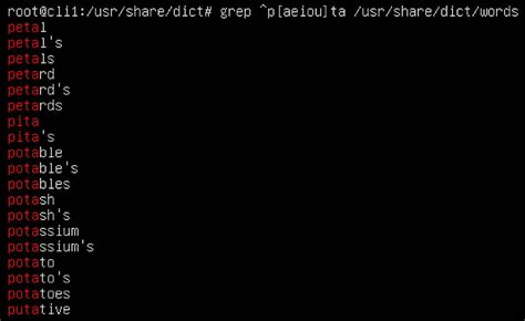 using egrep linux command line and shell scripting techniques