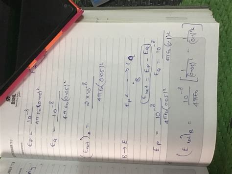 Two Point Charges Q1 And Q2 Of Magnitude 10 8 And 10 8C