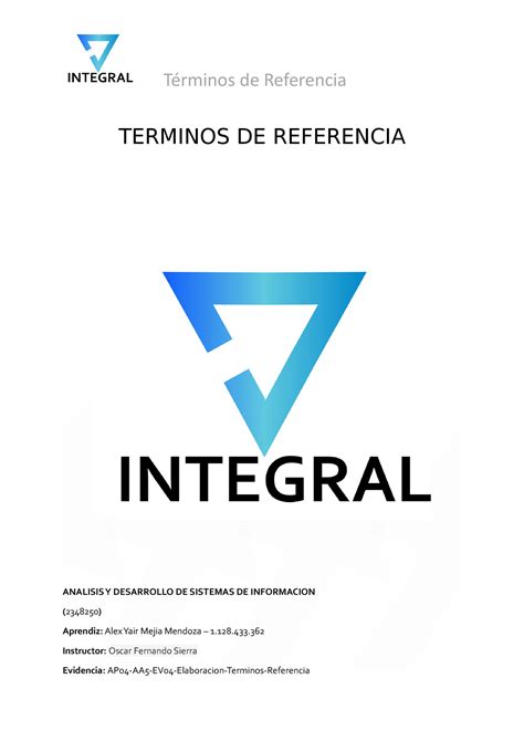 AP04 AA5 EV04 Elaboracion Terminos Referencia TERMINOS DE
