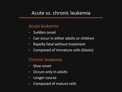 Ppt Acute Leukemia Powerpoint Presentation Id
