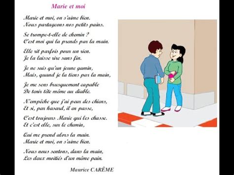 Poème Marie et moi de 6ème année primaire YouTube