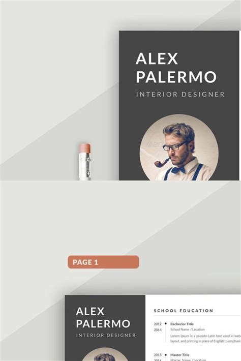 Architecture Resume Template Cv MasterBundles
