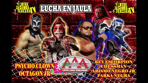 Psycho Clown y Octagon Jr Vs Chessman Rey Escorpión Abismo Negro Jr y