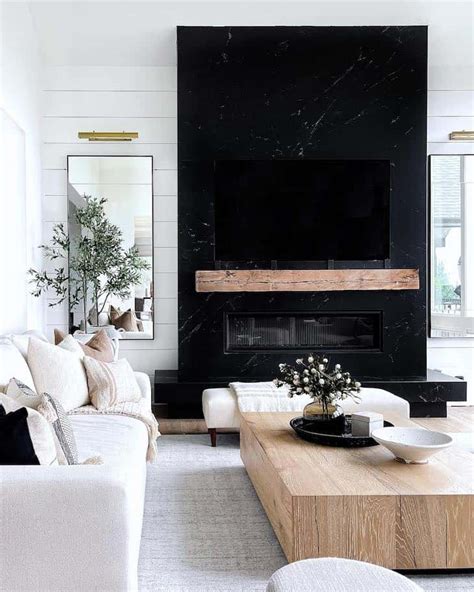 Inspirational Black Fireplace Ideas For A Vivid Impact Farmhousehub