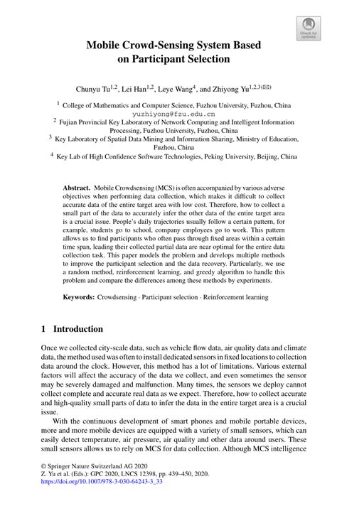 pdf mobile crowd sensing system based on participant selection