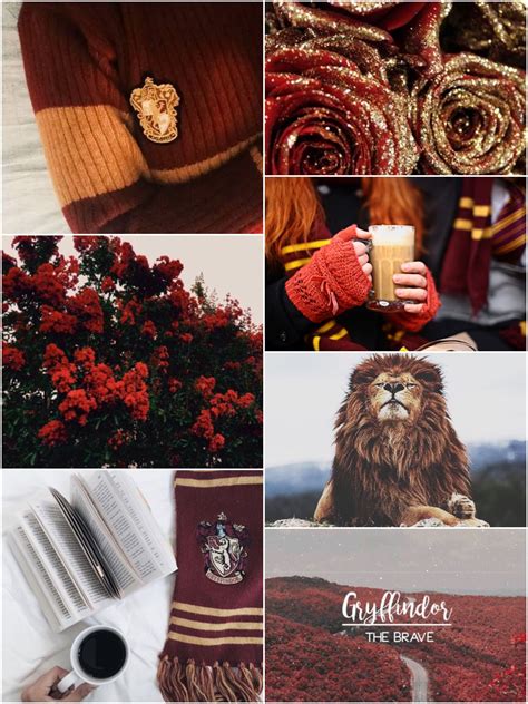 Aesthetic Harry Potter Collage Wallpaper Laptop Gryffindor