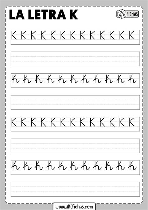 Ficha De La Letra K Abc Fichas Porn Sex Picture