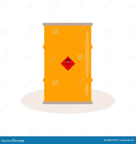 Hazardous Chemicals Sign On White Background Cartoon Vector