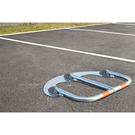 Barrière de parking rabattable en acier Ø 4 5 cm spécial Macadam MOTTEZ