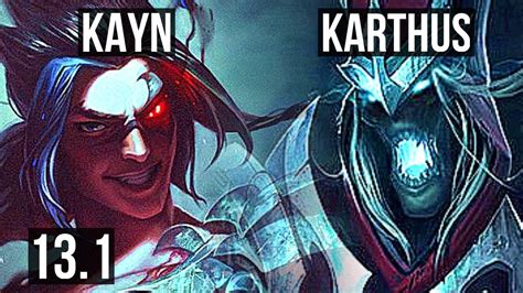 KAYN Vs KARTHUS JNG 19 2 12 6 Solo Kills Legendary 1 0M Mastery