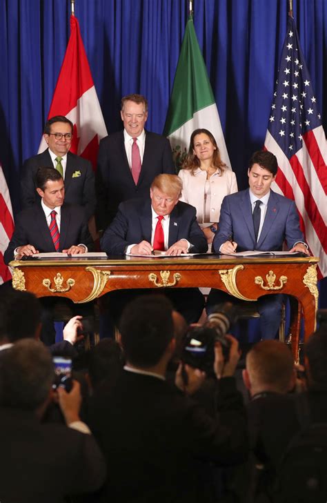 México Canadá y EEUU firman el tratado comercial T MEC FOTOS