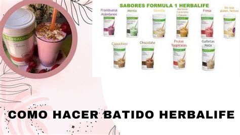 Como Hacer El Batido De Herbalife Nutricion Rico Y Saludable Youtube