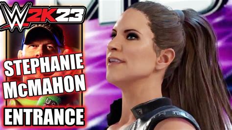 WWE 2K23 Stephanie McMahon Entrance Cinematic YouTube