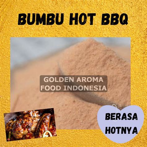 Jual Bumbu Tabur Penambah Rasa Hot BBQ Golden Aroma Food Indonesia 50gr