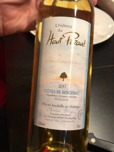 Château du Haut Pezaud Séduction Côtes de Bergerac Moelleux Vivino US
