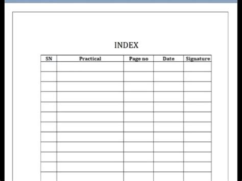 How To Create Index In Ms Word Youtube