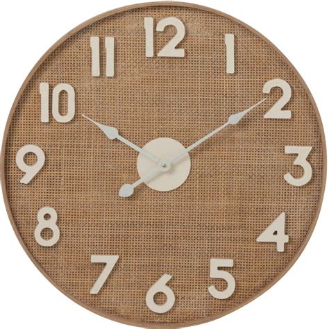 Horloge Murale Salona En Rotin Leroy Merlin
