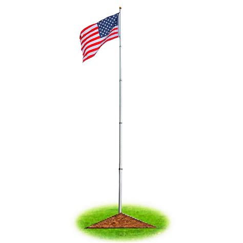 16 20 25 Flag Pole Kit Aluminum Telescopic Flagpole 3 X5 American U