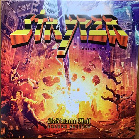 Stryper God Damn Evil Vinyl Yellow LP Limited Edition 2 More