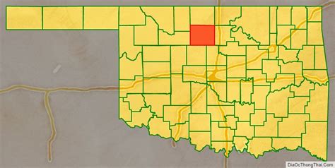 Map of Garfield County Oklahoma Địa Ốc Thông Thái