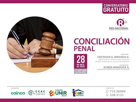 CONVERSATORIO CONCILIACIÓN PENAL Boletín CCAC
