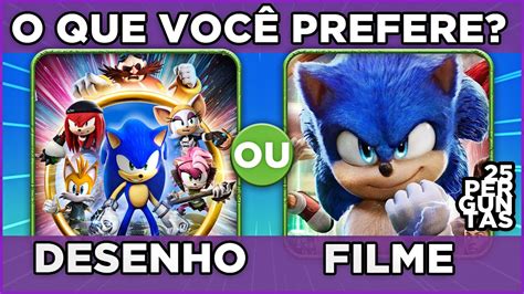 O Que Voc Prefere Desenho Ou Filme Jogo Das Escolhas Edi O