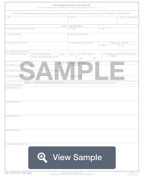 Fillable Da Form Pdf Word Samples Formswift