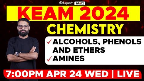 Keam Chemistry Chapters Alcohols Phenols And Ethers