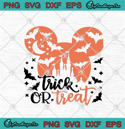Disney Mickey Mouse Trick Or Treat Happy Halloween Svg Png Eps Dxf