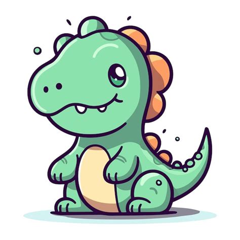 Premium Vector Cute Cartoon Dinosaur Vector Illustration Cute Baby