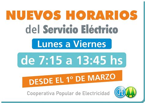 Cpe Nuevos Horarios De Atenci N Al P Blico Agencia News