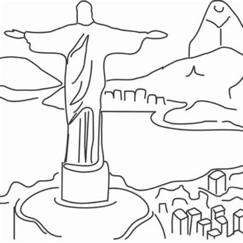 20 Desenhos Do Cristo Redentor Desenhos Para Colorir