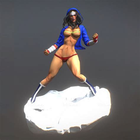 Wonder Woman 3D Model Ready To Print STL